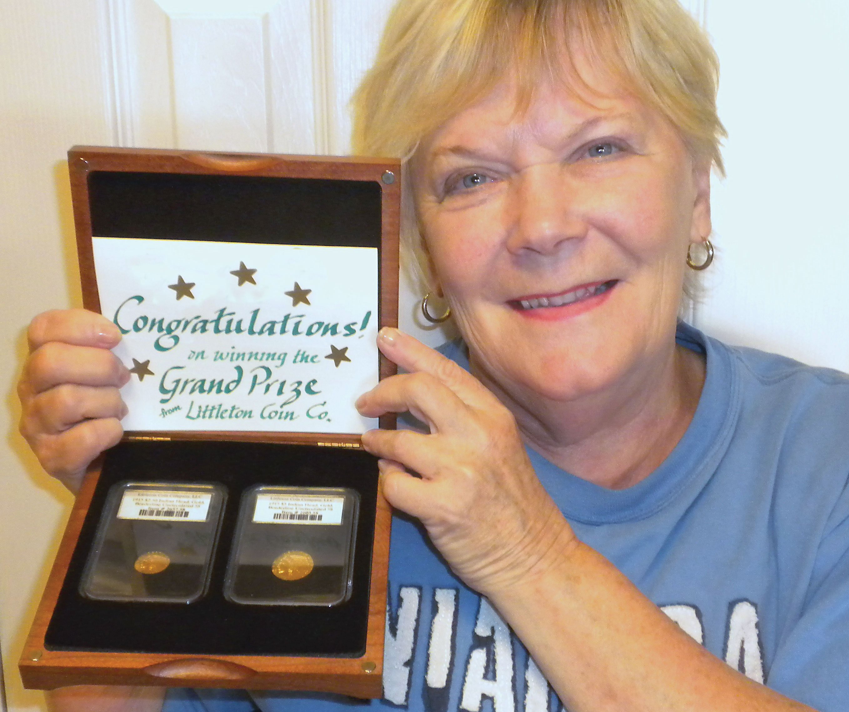 Our Gold Coins Sweepstakes Winner - Littleton Coin Blog